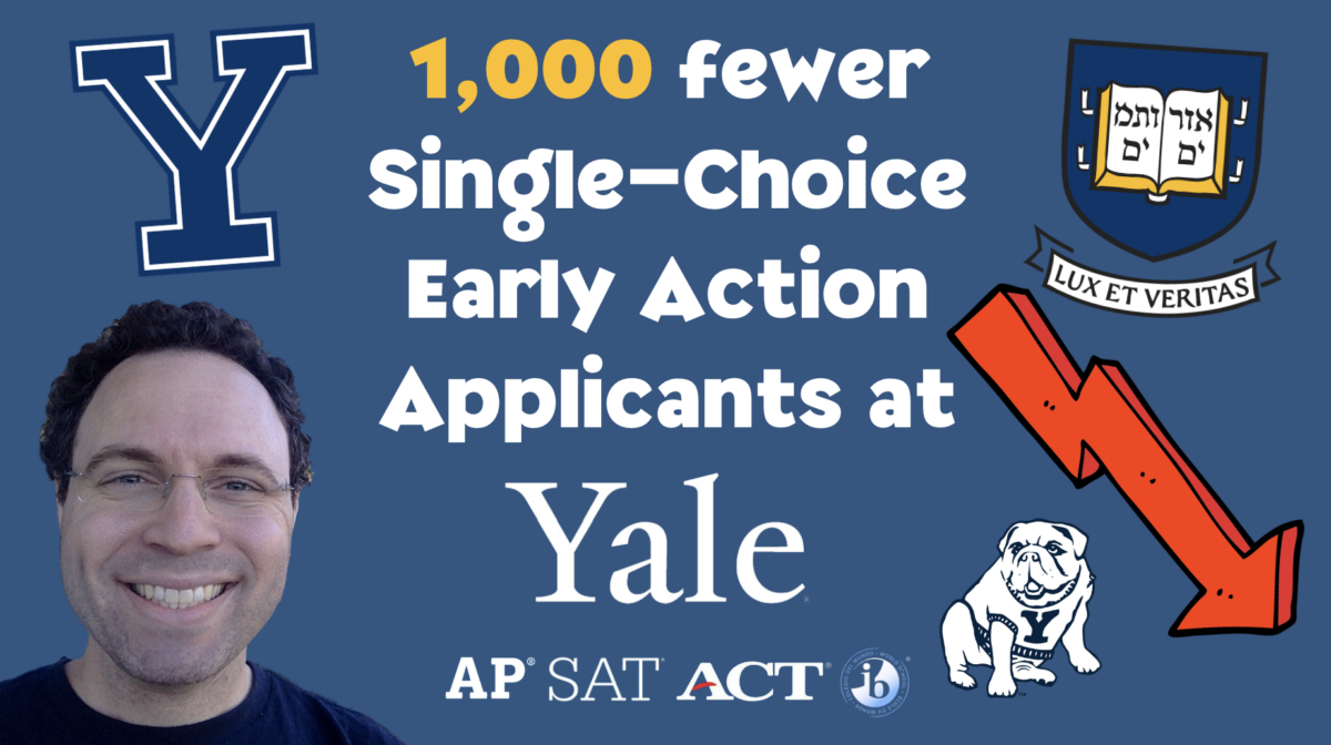 Yale Receives 1,000 Fewer Early Action Applications – Admissions Blog