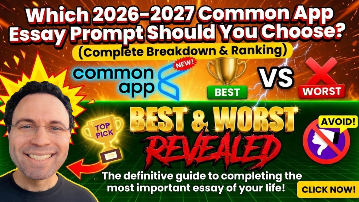 Ranking the 2026–2027 Common App Essay Prompts (From Strongest to ...